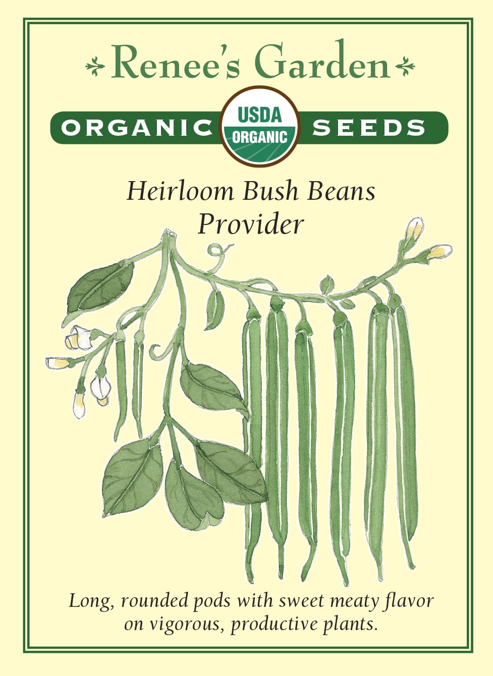 'Provider' Heirloom Bush Beans – Renee's Garden