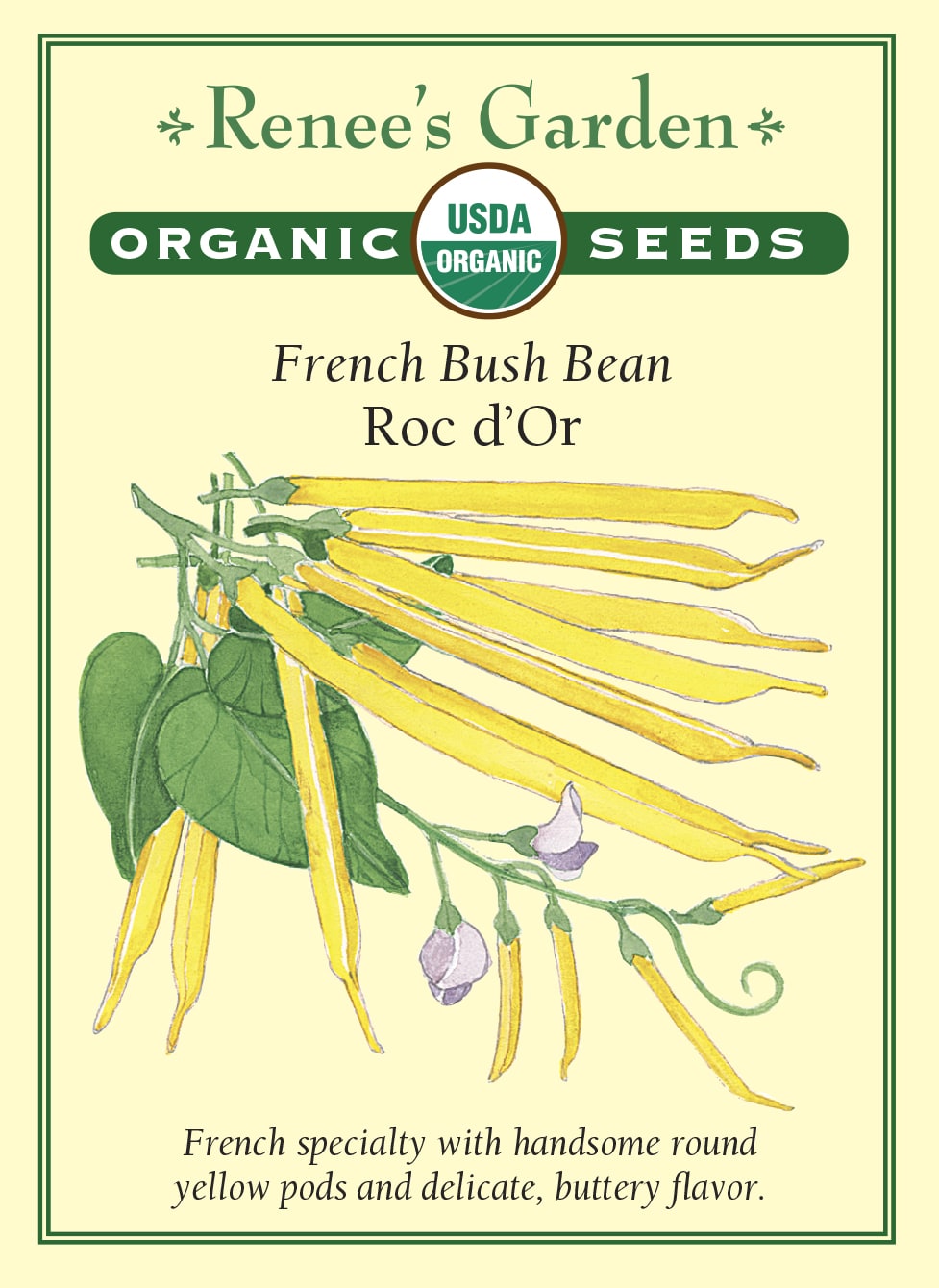 'Roc d'Or' French Bush Bean – Renee's Garden