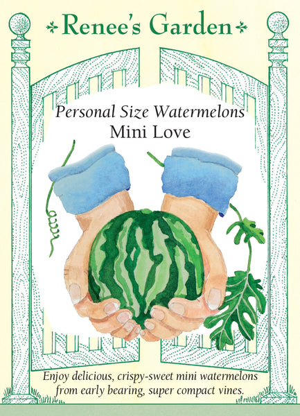 'Mini Love' Personal Size Watermelons | Renee's Garden Seeds