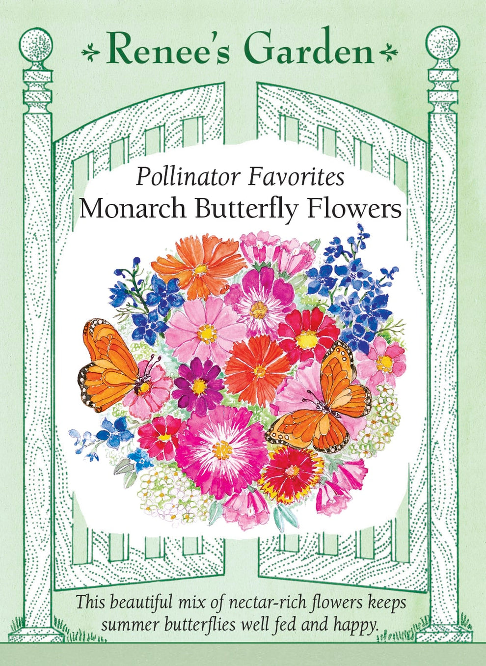 'Monarch Butterfly Flowers Mix' Pollinator Flowers – Renee's Garden