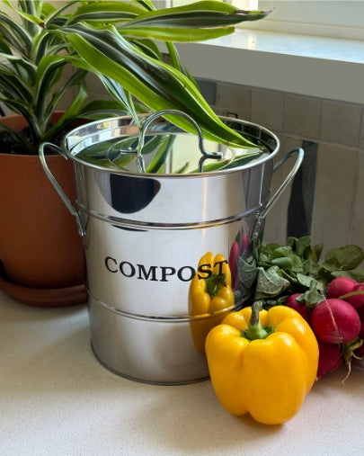 The 2-in-1 Kitchen Compost Pail | Renee's Garden Seeds