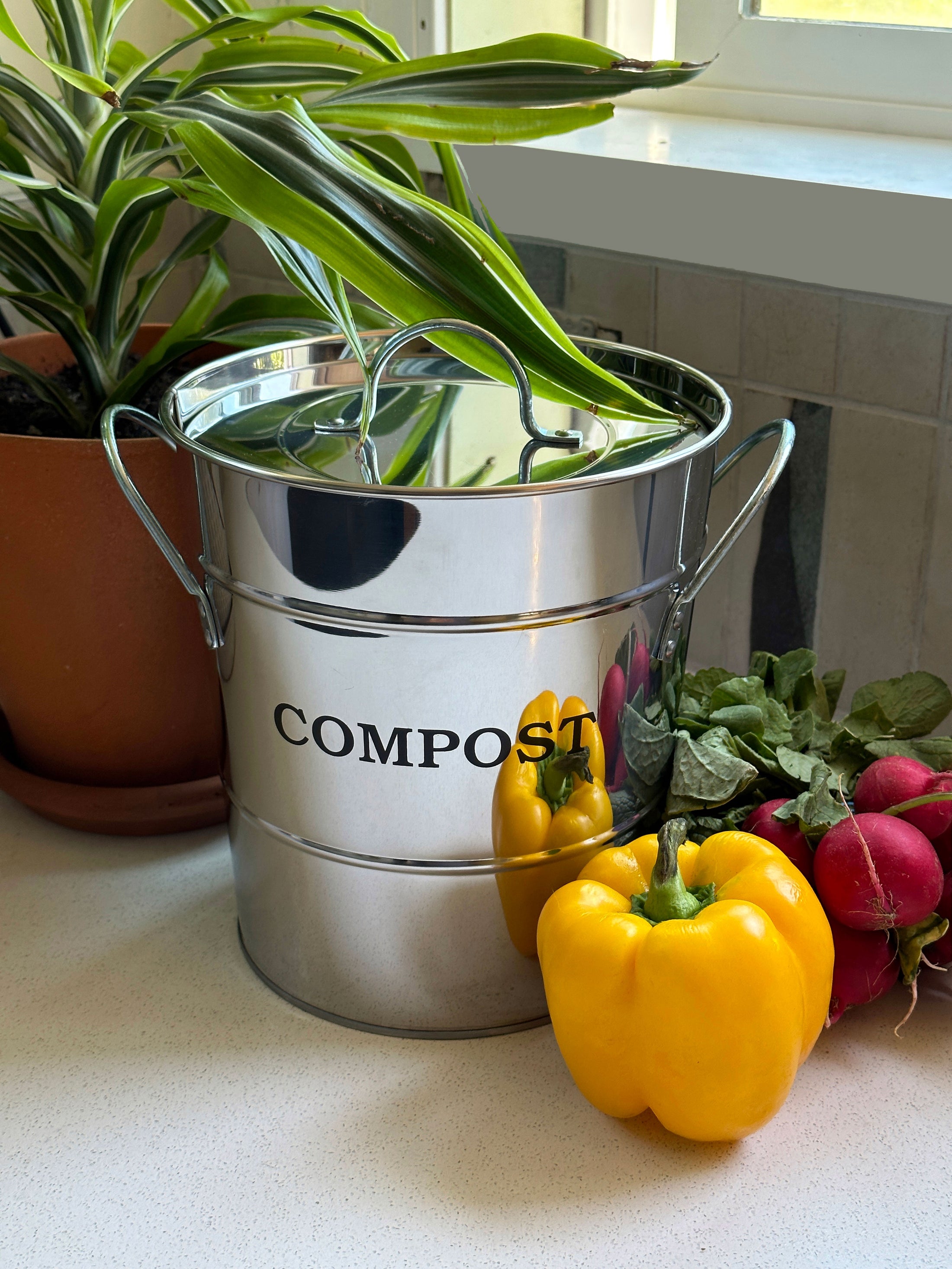 The 2-in-1 Kitchen Compost Pail – Renee's Garden