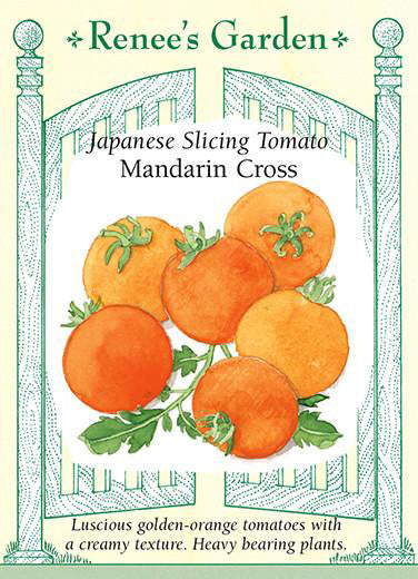 'Mandarin Cross' Japanese Slicing Tomato | Renee's Garden Seeds